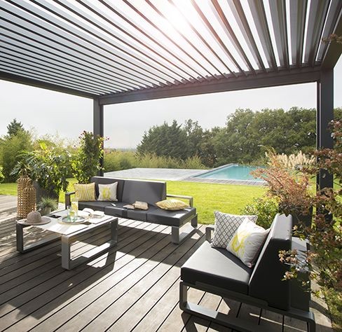 Effortless Smart Outdoor Shading: Motorized Awnings Pergolas & Screens