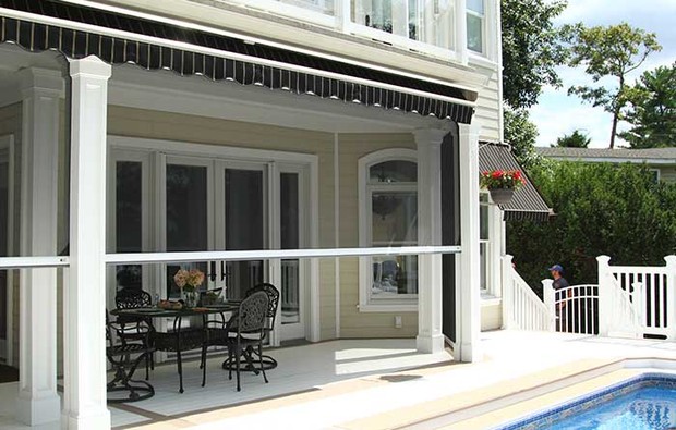 Retractable Motorized Patio Screens: Powered by Somfy