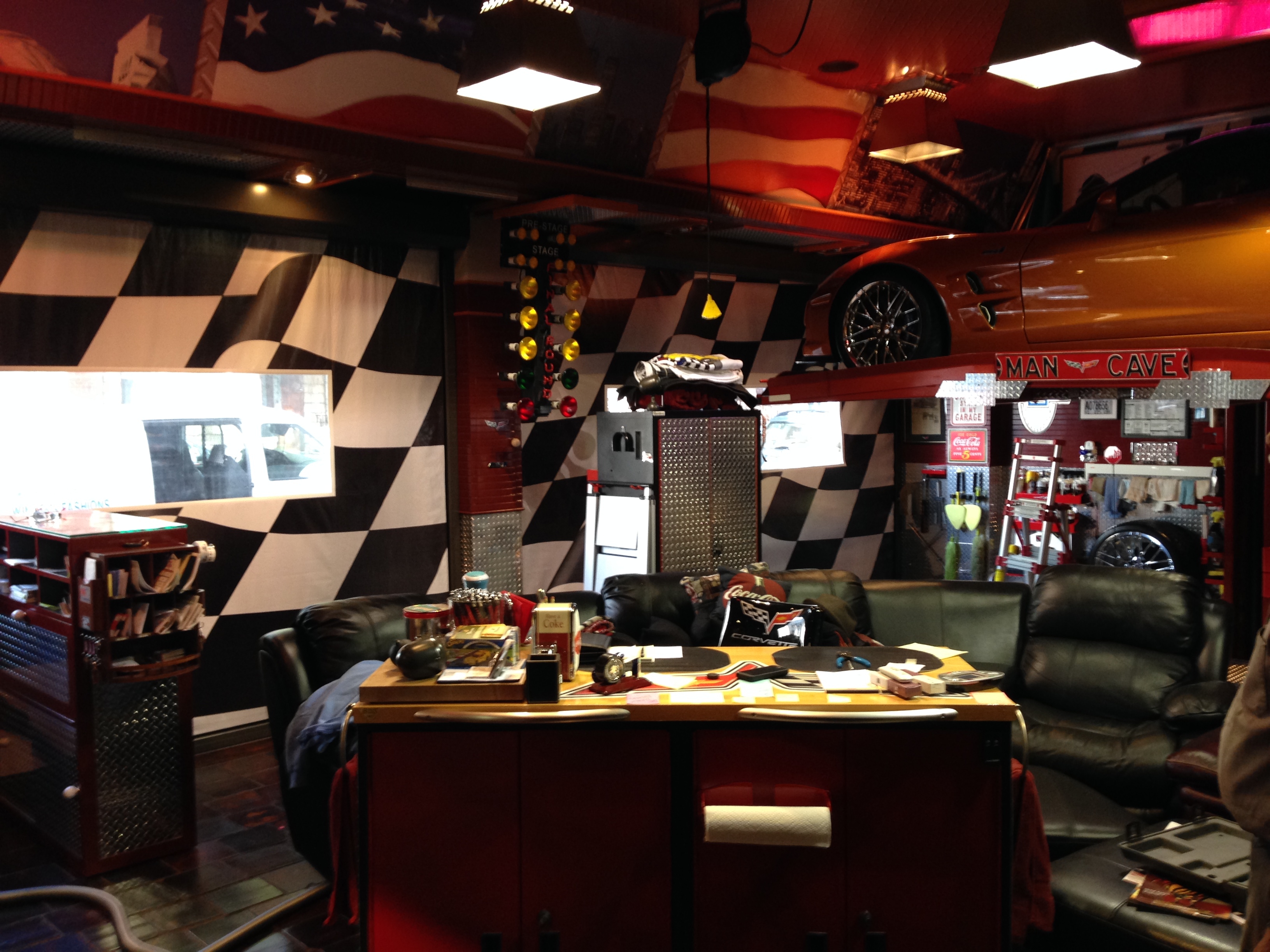 Corvette Man Cave Bar Garage