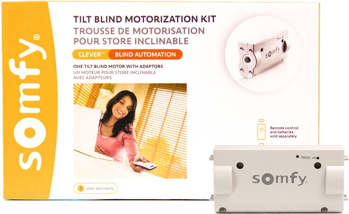 Clever™ Tilt Blind Motorization Kit – DIY Motor for Blinds by Somfy
